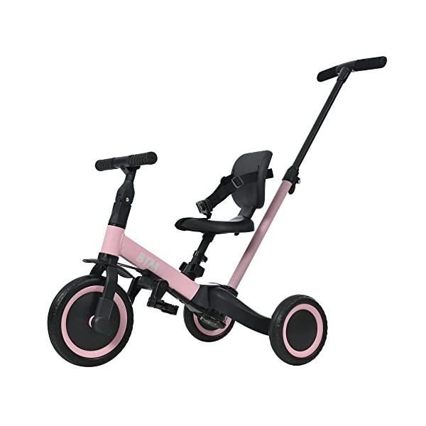 ピンク/ピンク/MS199289KAA・Color:ピンク・パッケージ個数:1・【二輪車に変えられる三輪車、1台4役】(1)6〜12ヶ月:対面式で親子のコミュニケーションがアップできるし、赤ちゃんに十分な安心感も与えられます。(2)1〜1....