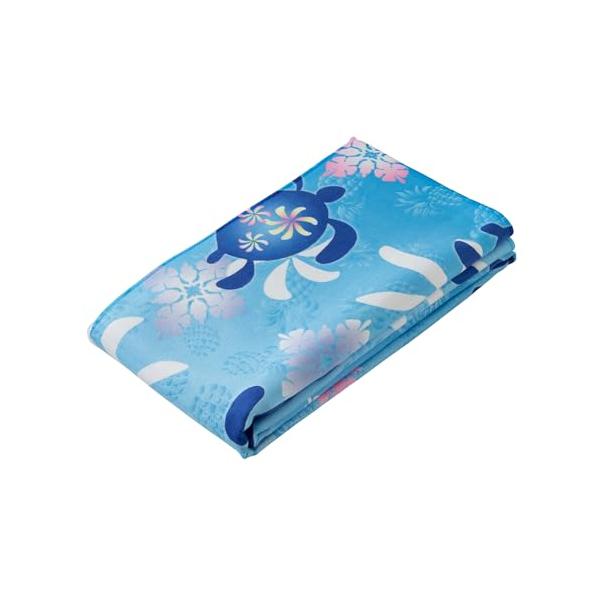 ハワイアンHOP-BLU/40cm x 90cm/HOP-BLU・Color:HOP-BLU・パッケージ個数:1・累計200万枚以上売れている、大人気タオル「サラッとドライ」人気ハワイアン柄の「ホヌ」。【デザイン】:ハワイアン柄の定番「ホヌ...