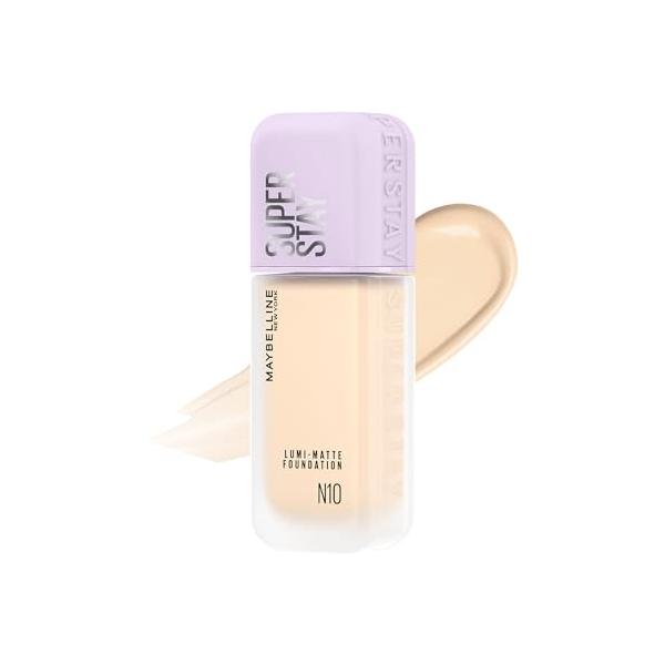 1)単品/-/-・PatternName:N10 明るめ 中間色Color:1)単品・パッケージ個数:1・「超薄膜*1」が、ぴたっと密着空気のように軽い微粒子が、「超薄膜*1」なリアルスキンフィルムを形成。*1メイベリンニューヨーク内におい...