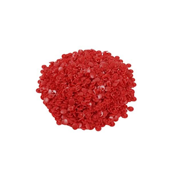業務用1000組入レッド/直径10mm/SUN17-42G・Size:直径10mmStyle:業務用1000組入Color:レッド・とにかく簡単！手でパチッとはめるだけで取り付けできる ワンタッチプラスナップ の 業務用 ・ 大容量 パック...