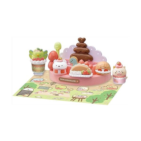 氷水とお湯で何度でも色変わり遊びが楽しめる『かわるカラー』シリーズより、・「かわるカラー　すみっコぐらし　ふしぎなチョコフォンデュ＆スイーツセット」が登場！・氷水にディップするとすみっコたちが作ったふしぎなスイーツドールがチョコ色に変わる！...