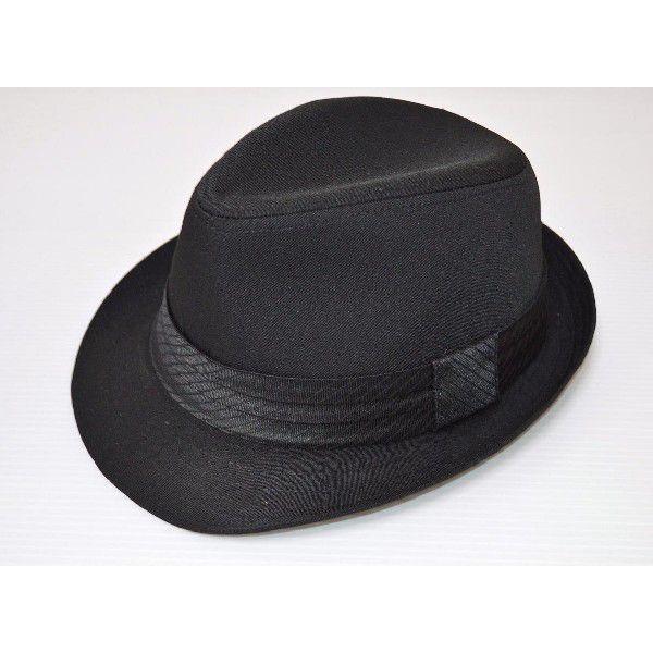 【品　名】大きいサイズ★2段帯★中折れハット★頭周り６１ｃｍ★10389　　  【カラー】ブラックｘブラック帯（ポリエステル６５％コットン３５％） 【サイズ】頭周り６１ｃｍ　　ツバの長さ５ｃｍ　　高さ１３ｃｍ 新品未使用品ビッグサイズの中折...