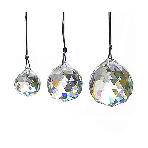 クリア/30ｍｍ/-・Size:30ｍｍ・美しく輝く、それは部屋のすべてのラウンドの素敵な光の屈折を作成することができます・カーテンに掛けすると日光をうけてキラキラするとてもきれいです・あなたの恋人や友人、特にガラスやクリスタルボールを愛す...