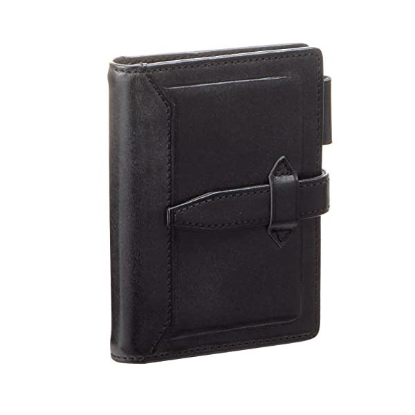 mini5(11mmリング)ブラック/本体サイズ:W94xH120xD24mm/108g/DPM3034B・Color:ブラックPatternName:単品・パッケージ個数:1・オイルとワックスをたっぷり染み込ませた、磨くと宝石のような艶が...