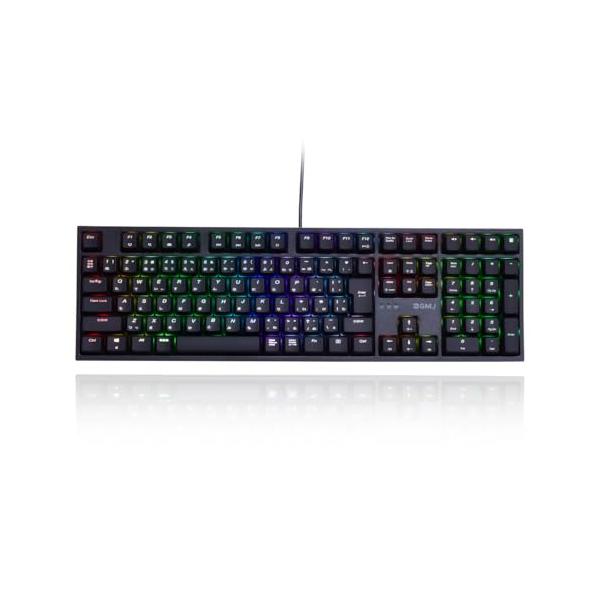 ブラック/-/GM-KB-BK・パッケージ個数:1・GM-JAPAN GM-KB-BK 有線 青軸 メカニカル RGB テンキー付き ゲーミング キーボード 109キー　日本語配列・青軸特有打鍵音でお楽しみください・*静かな入力環境を求める...