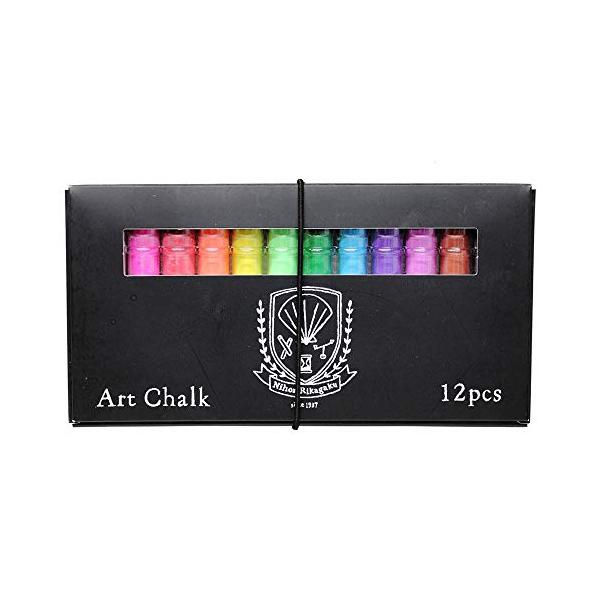 白 蛍光赤 紅 蛍光橙 黄 蛍光緑 緑 青 紫 蛍光紫 茶 墨/12個 (x 1)/SAC-12・Size:12個 (x 1)・パッケージ個数:1・サイズ チョーク 直径1.12cm×長さ6.3cm / 箱 W17×H8.8×D1.8cm・...