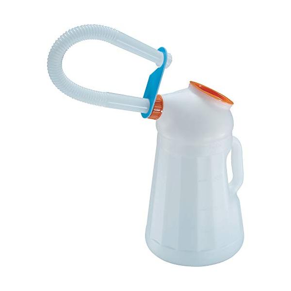 ピノッキオ ロングノズル-/5L/PN-5L・Size:5L・パッケージ個数:1・ノズル長(mm):500、容量(L):5・目盛間隔(ml):1000、ポリエチレン(PE)・本体容器、こし網付きノズル、ノズルホルダー