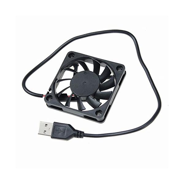 ブラック/-/-・タイプ :冷却ファン；電源：DC 5V、0.18A；外部材質：プラスチック・コネクタ：USB・サイズ：60×60×10mm・スピード：3000RPM；エアーフロー：12.6CFM；ノイズ：26 dBA・ケーブルの長さ：32...