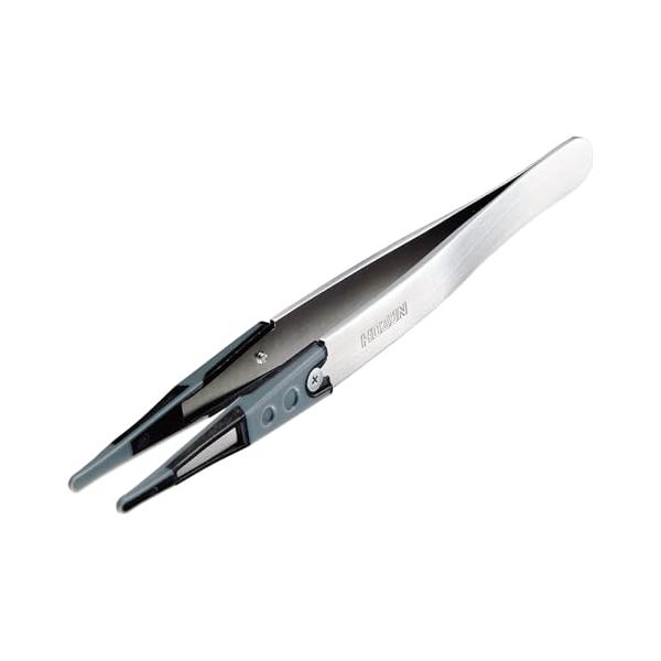 ESDソフト 先端幅3.0mm(R型)-/-/P-643-J・Style:ESDソフト 先端幅3.0mm(R型)・パッケージ個数:1・チップ交換式ピンセット。あらゆる先端形状をラインナップ。作業に合わせてチップの交換ができます。・チップは静...