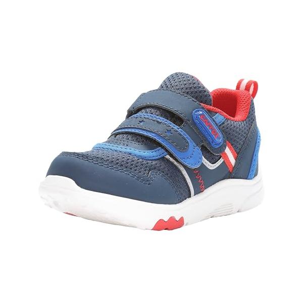 スニーカーネイビー/14.0 cm 2E/CR C2350・Size:14.0 cm 2EColor:ネイビー・お子さまの足の成長を促進する「キャロット」のキッズシューズ