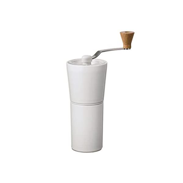 シンプルホワイト/-/S-CCG-2-W・Style:シンプル・パッケージ個数:1・ホッパーカバーと粉受けが有田焼のコーヒーグラインダー。・本体上下に有田焼を採用した、白く清潔感のあるセラミックコーヒーグラインダーです。・容量はコーヒー豆3...