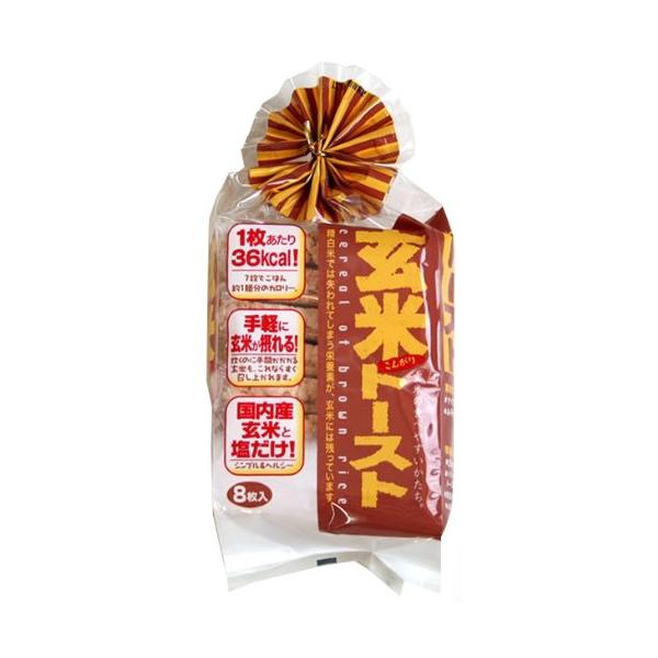 -/8個 (x 12)/CQE-7131・パッケージ個数:12・内容量:8枚×12袋・原材料:玄米(国産)、食塩・商品サイズ(高さ×奥行×幅):240mm×220mm×464mm