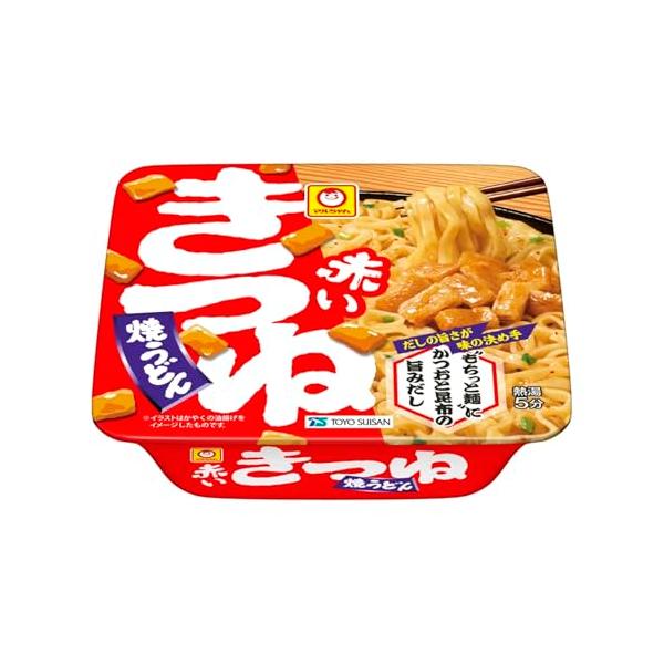 お馴染みの味和風だし香る赤いきつねの焼うどん口に入れた瞬間の風味豊かな和風だしと、焼うどんならではの香ばしさが絶妙にマッチご自宅にいながら、麺好きの方も納得の赤いきつねの味わいを美味しくお召し上がりいただけます。・もちもち食感とこだわりの和...