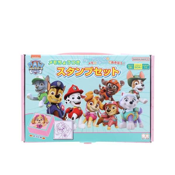 マルチカラー/小型 (Small)/3032278B・パッケージ個数:1・パウ・パトロール柄のスタンプセット。すぐに押して遊べるメモ帳つき。