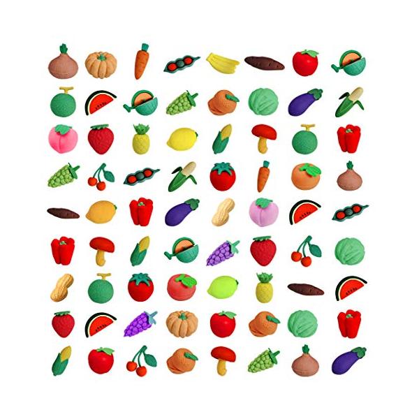 野菜/-/-・Color:野菜・パズル消しゴム：あなたは、消しゴムを2または3つの部分に分けた後に常にそれらを再編成してパズルゲームをすることができる。あなたの子供にその上、動物を知らせなさい.・楽しみ消しゴム：植物の消しゴムは、綴りが誤ら...