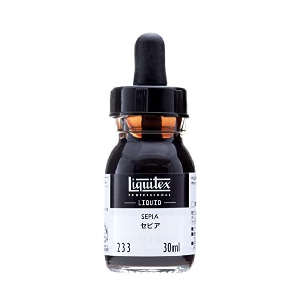 233セピア/30 ml/15701233・Color:233セピア・液状アクリル絵具・水で薄めずそのまま使えるタイプ・容量：30ml・用途：コミック、ネイルアート、絵手紙、ファブリックペイント、エアブラシ、カリグラフィー、ステンシル、ポー...