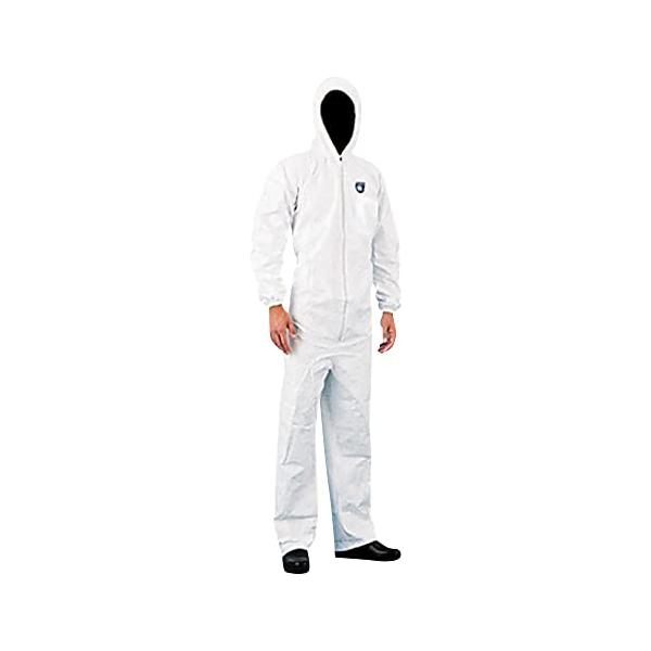 基本的ホワイト/3XL/604206 0006・パッケージ個数:1・通年用・軽量 続服で約150g・縫い目は内縫いです。・身体全体を覆いながらも、透湿性があり、快適な作業環境を確保します。・激しい汚れ、有害な粉じん、あるいは液体の飛沫に対し...
