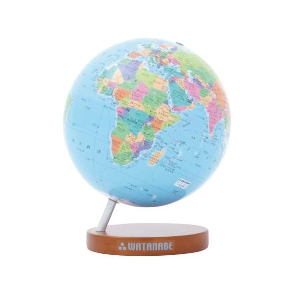 青/-/1502・パッケージ個数:1・サイズ球径：15cm 高さ：19cm・縮尺8400万分の1 重量0.175kg・仕様再生紙使用、木台