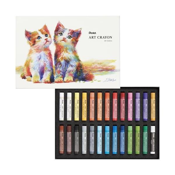 25色セット/-/PTAC-26・Color:25色セット・パッケージ個数:1・特長もう一度、描きたくなるクレヨン ホワイト2本、ブレンダー1本入りブレンダー下地として塗ったり、色の上から重ねたりすることで、色の伸びが良くなり、混色やぼかし...