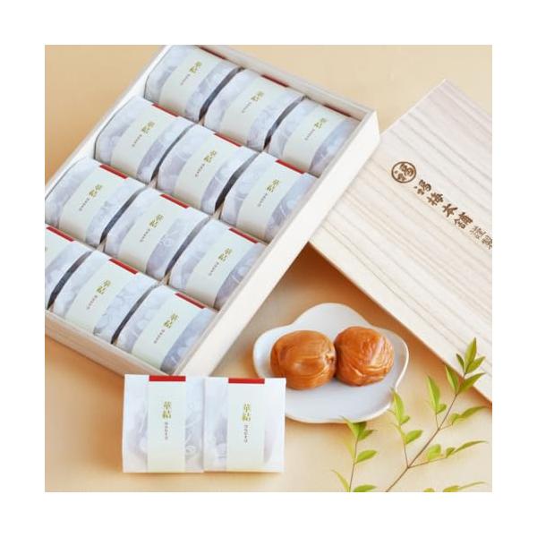 -/通常ラッピング/-・FlavorName:あまみつ梅（塩分5％）・パッケージ個数:12・?高級感ある贈答用｜桐箱入り＆和紙個包装の特選梅干し 本商品は、贈答品にふさわしい「桐箱入り・和紙個包装」の高級梅干しセットです。 上質な紀州南高梅...