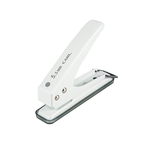 18枚ホワイト/穴径:5.5mm/SD-155-W・Color:ホワイトSize:穴径:5.5mm・パッケージ個数:1・1つだけ穴をあけたい時に使用する、シンプルでスマートなデザインの1穴パンチ。ゼッケン・タグ穴・フック穴・単語帳・ギフトラ...