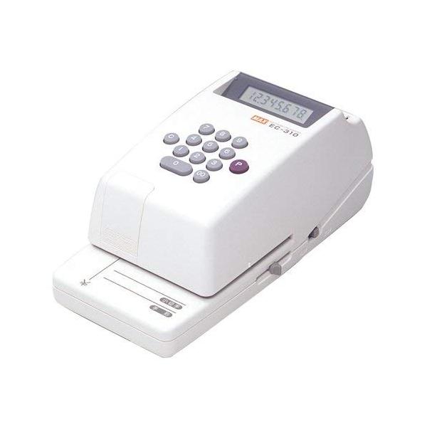 ホワイト/H95ｘW110ｘD230/EC-310・パッケージ個数:1・電源 : AC100V(50/60Hz)・消費電力 : 25W・印字方式 : シリアル印字・印字スピード : 6秒(フル桁印字時)・印字桁数 : 最大8桁・機能 : リ...