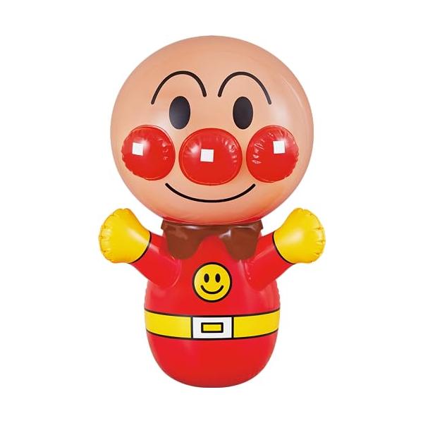 レッド/-/-・アンパンマンを叩くとゆらゆらしながら起き上がる大きな空気ビニール製の人形です。・鈴入りなので、揺れるたびにリンリンと鈴の音が鳴ります。・高さが約70cmの大きなアンパンマンです。（空気の入れ方により多少異なります。）