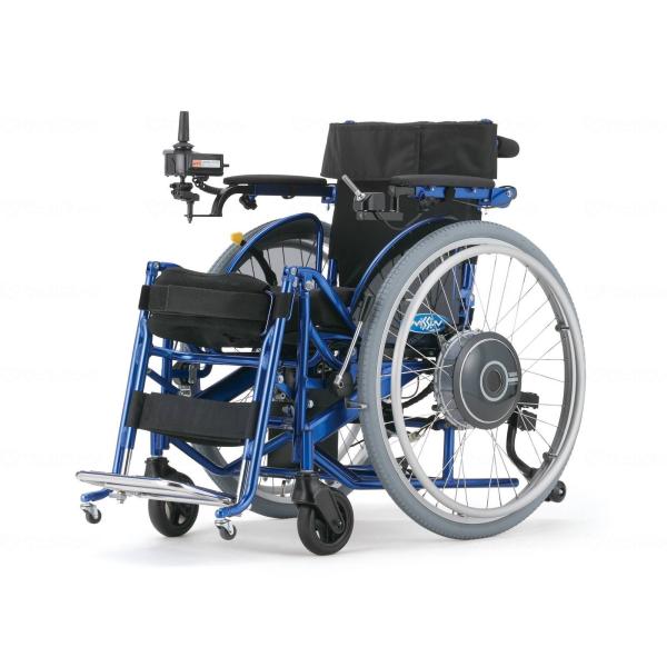 起立機構を電動にすることにより、下肢に障がいのある方でも容易に立ち上がる事が可能です。駆動部には、電動兼手動での走行を可能にする簡易電動ユニットをオプションとして装着できます。※使用する際、足、膝、腰に無理がないかご注意ください。※製品選定...