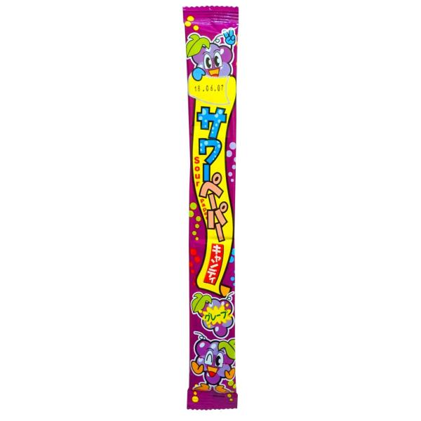 グミのようなガムのような、ちょっと不思議で楽しいペーパー状のキャンディです。商品サイズ1個あたり：約260ｍｍ×35ｍｍ×5ｍｍ1箱あたり：約260ｍｍ×135ｍｍ×50ｍｍ