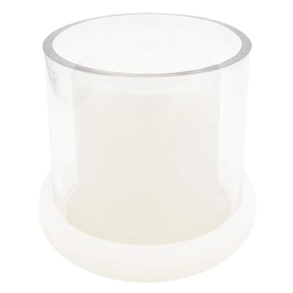 「商品情報」キャンドルランタン製作用のモールドです。ソフトなシリコンとポリカーボネイト製。側面が透明なので製作工程でデザインが確認できます。作成時の天面が出来上がったキャンドルの底になります。ティーライトキャンドルを入れるポケットのあるキャ...