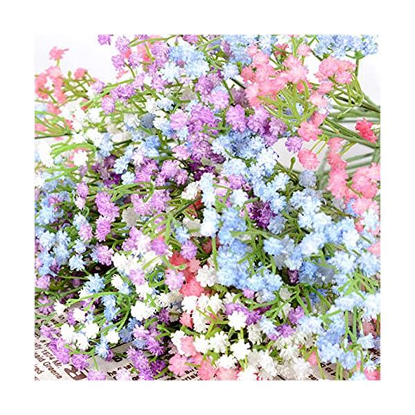 本物そっくりな造花のかすみ草です。今 人気のハーバリウム の資材としても大変注目されています。茎にワイヤーが入っているため、お好みの角度、ボリュームにアレンジが可能です花瓶にさしてインテリアとしてはもちろん、ウェディング用の花冠やブーケ、リ...