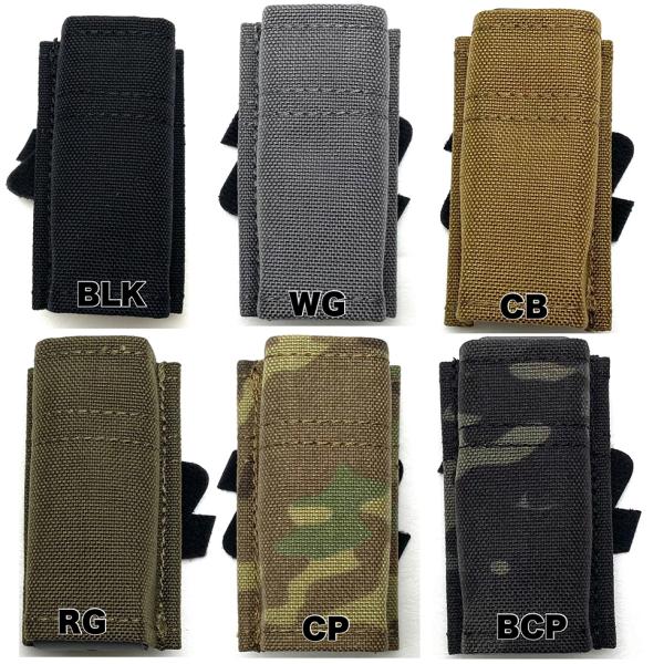 サイズ：約５×９×2.5ｃｍ一般的なマグポーチよりも保持力が強い商品となります。インサートが固いうちは抜き差しに力が要りますが製品仕様となります。※９ｍｍシングルカラムタイプ又は４５口径シングルカラムタイプはご使用いただけます。