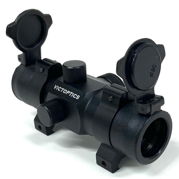 倍率:N/A対物レンズ径:30mm全長:134mm重量:209gアイリリーフ:N/Aコーティング:multi coatedドットのサイズ:Circle dot調整範囲:上下左右各80MOAドット明度の段階:11Levels使用バッテリー（付...