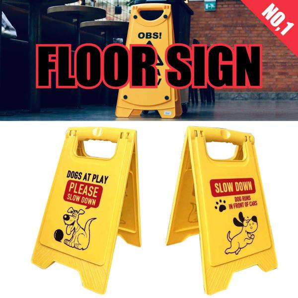 置くだけでそこはもうアメリカンな『FLOOR SIGN』海外の空港やショッピングモールなどでよく見かけるあのサイン！どこにでも置きやすいサイズ感と、黄色いベースが警告？注意？を促し目立ちます！両面にメッセージが書かれているので必要に応じて向...