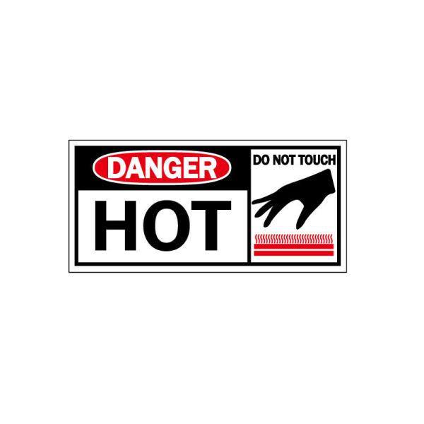 貼るだけでアメリカン♪アメリカでよく見るパブリックサインステッカー★PS-06★DANGER HOT DO NOT TOUCHアメリカの公共施設やお店などで、見かけるパブリックサイン。注意や警告、お願いなどのカッコイイサイン♪そんなサインが...