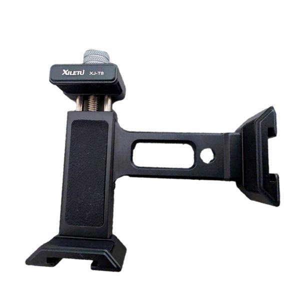 ブランド：XILETU製品コード（型番）：XJ-T8素材：アルミニウム合金生産国：中国重さ：約97gライトやマイクなどが取り付け可能な撮影用スマホホルダー。取付方向を選択可能で縦向き動画の撮影にも対応。スマホ三脚マウントスマホでの撮影時に三...