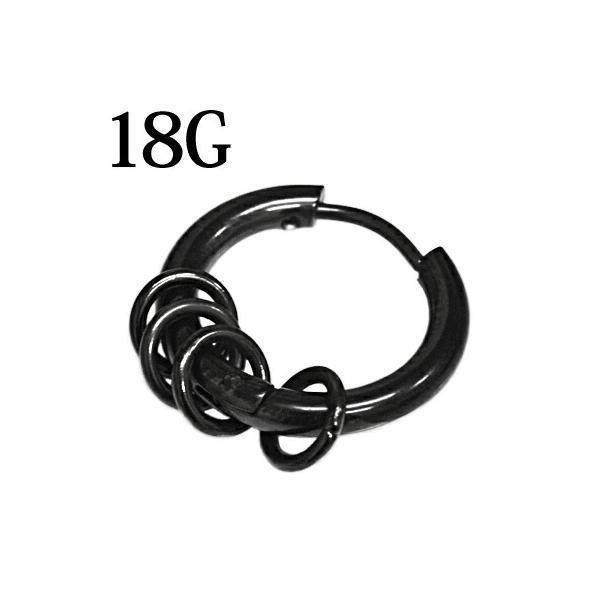 【商品詳細】■本体カラー：ブラック■ゲージ：18G■シャフト内径(耳が通る所)：6mm■リングの内径：12mm■素材：316Lサージカルステンレス≪備考≫※ステンレスは殆どの人に問題はありませんが、人によってはアレルギーを起こす場合がありま...