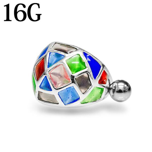 【商品詳細】◆本体カラー：シルバー◆ゲージ：14G◆内径：バーベルシャフトは9mm、カフスパーツを付けると一番狭い所が約6mm◆ボールサイズ：3mm◆素材：ステンレススチール(バーベル/ボール)/真鍮(カフス)【備考】※当商品はカフスにバー...