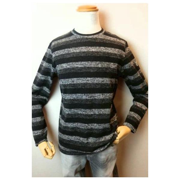 メンズファッション　ブランド「コードビー　ボーダーニットロングＴシャツ」柔らかくフィット感のある伸縮性に優れたボーダー織り柄のニットロングＴシャツです。若干タイトなシルエットです。<br><br>●商品コード　　５１...