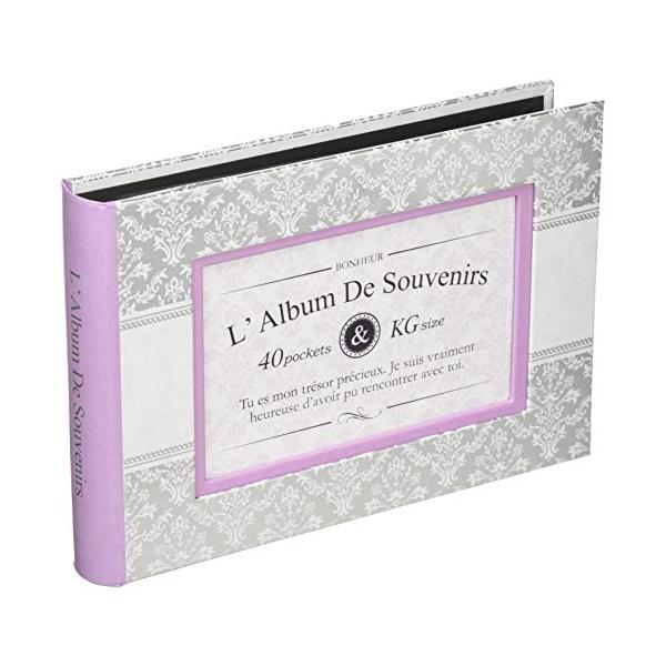 本体寸法:タテ125*ヨコ185*背巾25mm本体重量:140g表紙:印刷プリプロピレン貼表紙溶着式製本台紙:ポリプロピレン製KG判1段3層エンボス黒台紙20枚(写真収納枚数:KG判40枚)家電＆カメラ:カメラ:写真整理・保管:アルバム