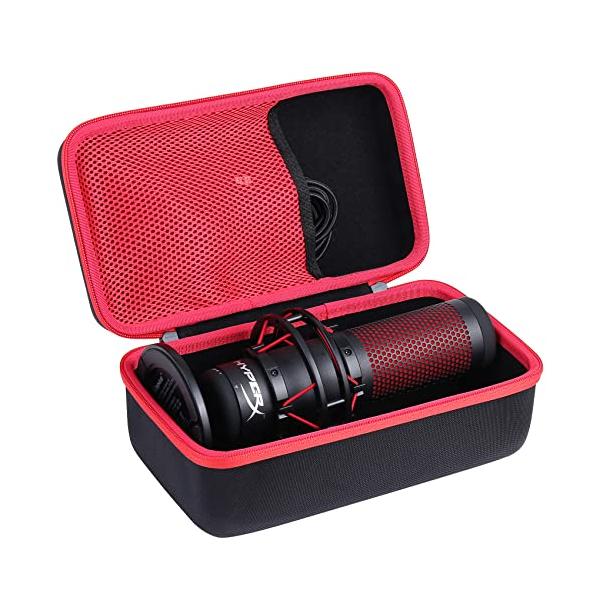 1.HyperX QuadCast スタンドアロンマイク ストリーマーHX-MICQC-BK ―収納ケース 保護 (ご注意:HyperX QuadCast コンテンツクリエーター HX-MICQC-BK 含まれません)2.耐久性が高く、何千...