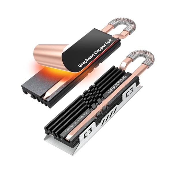 PS5およびPCユーザー必見   PS5 M.2 2280 NVMe SSDに完全対応した高性能ヒートシンク。ゲーム機や高負荷PC環境でのSSD温度管理を劇的に改善  純銅製ヒートパイプで優れた冷却効果  高熱伝導性を持つ純銅ヒートパイプと...