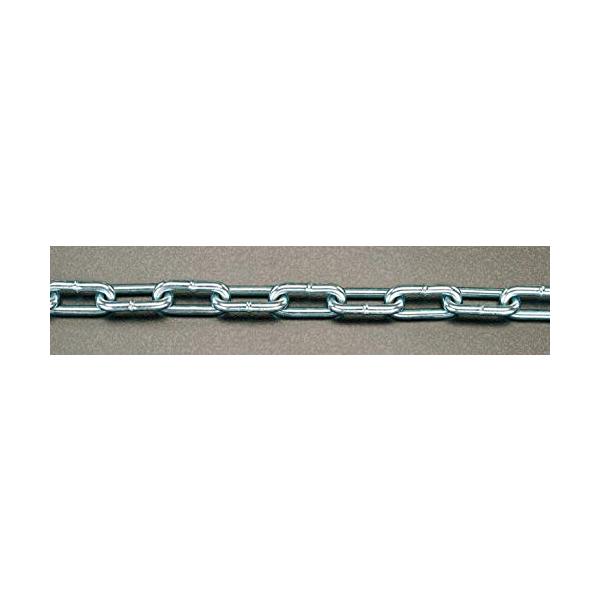 材質…鉄(SWRM6)*仕上…ユニクロメッキ仕上げ*全長…10m*線径…5.5mm*サイズ…A:30.0mmB:9.0mm*破断荷重…600kg*使用荷重…200kg*重量…533.0g/m*継ぎ目熔接有りDIY・工具・ガーデン:建築金物:...