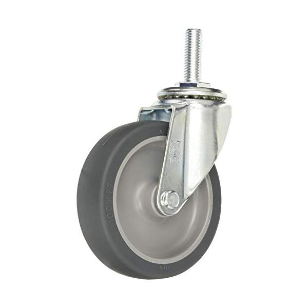 *許容荷重(daN):50*車輪径(mm):100*取付高(mm):126*ねじ:M12*35(P:1.75)*対辺(mm):21*車輪材質:エラストマー文房具・オフィス用品/オフィス家具・収納/オフィス家具小物・パーツ/キャスター・固定脚