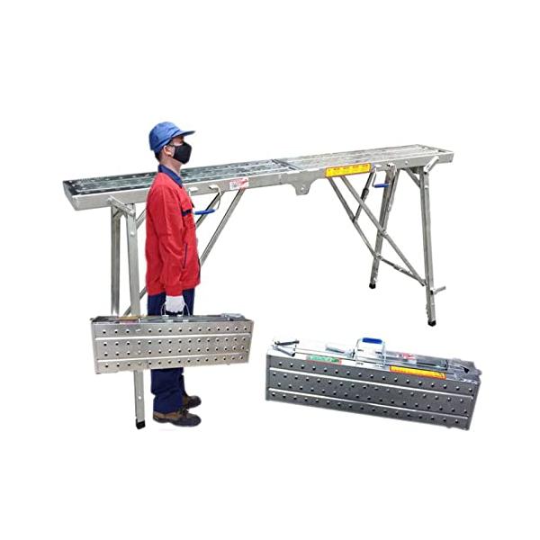 調節可能な高さ: 調節可能な足場台 の高さ27から45インチの携帯用折るアルミニウムステップ梯子。脚の5ポジション高さ調節、異なる地形に対処しやすく。 側面のペダルは容易に足場を上るのを助ける。携帯便利: 持ち運びに便利で、30秒で素早く開...