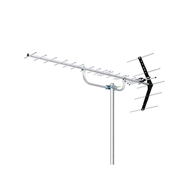 詳しくは「商品の仕様」「商品の説明」をご確認ください。UHF 13*52ch対応地上デジタル放送用20素子アンテナ。中・弱電界エリア用。屋外用水平・垂直偏波用給電部がF座仕様になり、より確実な接続が可能家電＆カメラ:テレビ・レコーダー:アク...