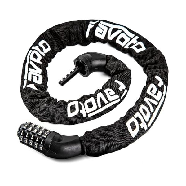 * 高い強度 自転車チェーンロックのチェーンは高品質な材質を採用し、耐久性の高い専用カバーでチェーンを保護して優れた耐摩耗性、防錆性、切断抵抗を持っています。防犯性能は優れています。 サイズ 全長94cmです。* 盗難防止 切断にくいほどの...