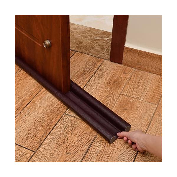 生地：人工皮革　　サイズ：94cm 自由に調整可能 　　スポンジの棒の高さ：3cm洗濯可能、繰り返す使用できる。「ご注意： 2つの円形発泡カラム間の距離は45-50mmです。*4.5-5cm幅のドアに適用。」多機能：部屋の断熱・防風・防音・...