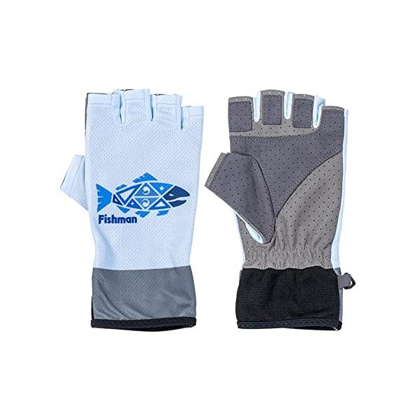 サイズ:M /手囲い:23*24カラー:ブルー吸水速乾素材生地を採用甲側には伸縮性のあるポリウレタンを縫い込んでいる手首裏側にはスパンデックス 弾性糸 を採用スポーツ＆アウトドア/釣り/釣り小物/グローブ