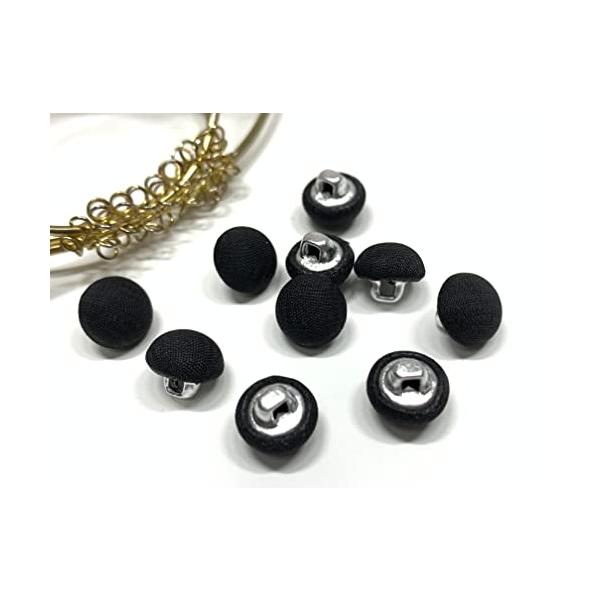 くるみボタン　10個セット　　サイズ：１０ｍｍ　　入数：１０個コロンとしたミニサイズのくるみボタンです。　ハンドメイド　リメイク　材料　ワンピース　ブラウス　カフスボタン　ヘアアクセサリー　ホビー/手芸・画材/裁縫材料/ボタン